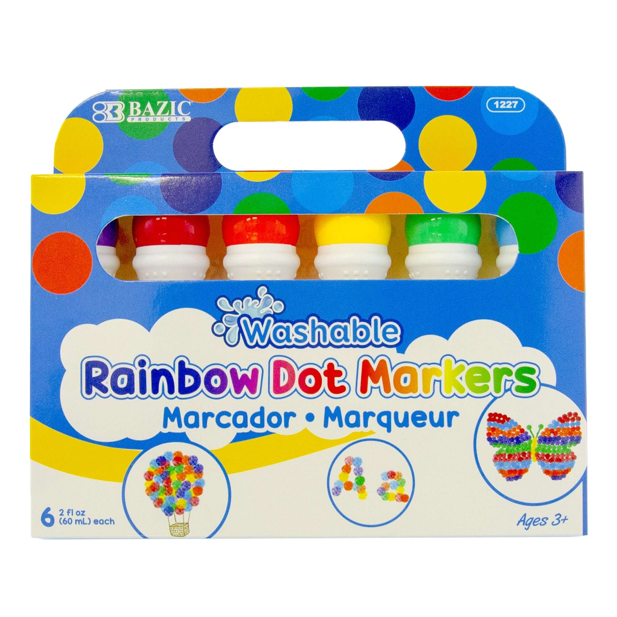 Rainbow Dot Markers [pk-6] – Humacao School Supply