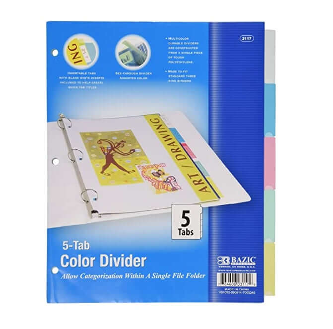 Binder Divider [pk-5] – Humacao School Supply