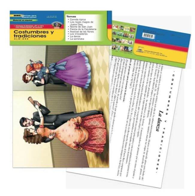 Láminas Costumbres y Tradiciones [pk-8] – Humacao School Supply