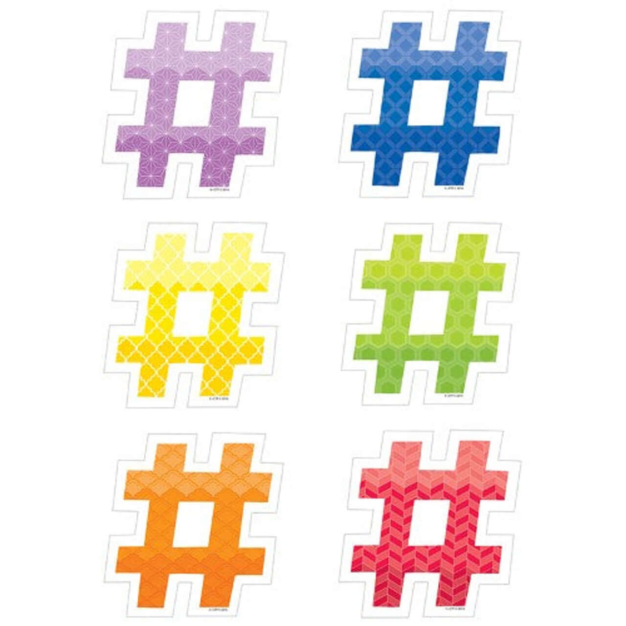 Cut Outs #Hashtags [36 pcs] – Humacao School Supply