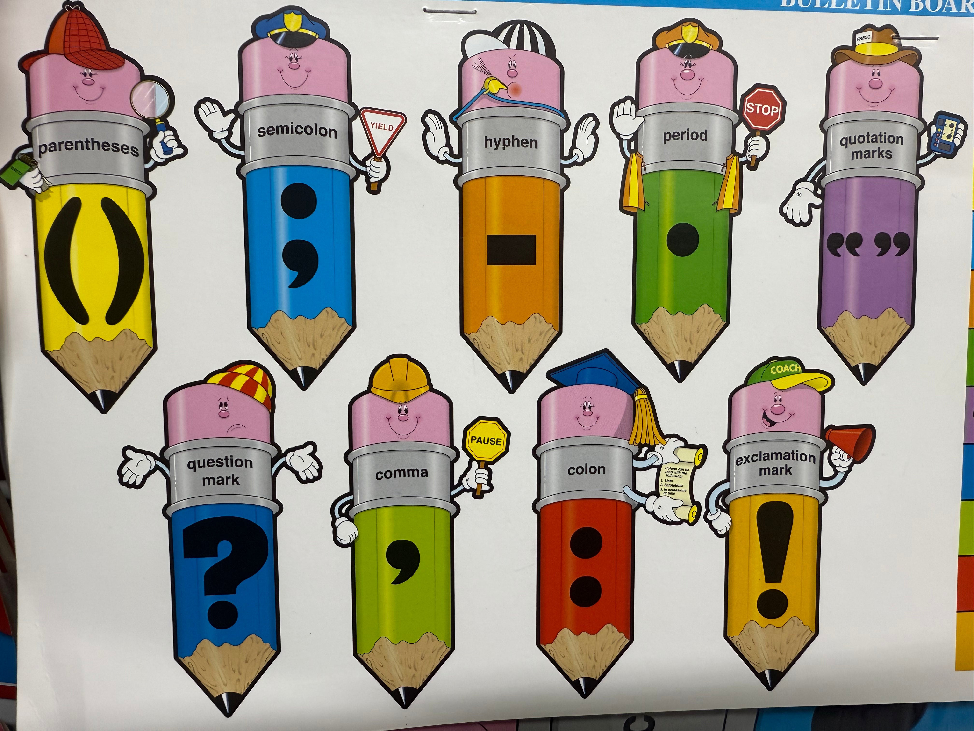 BBS Punctuation Pencils [st] – Humacao School Supply