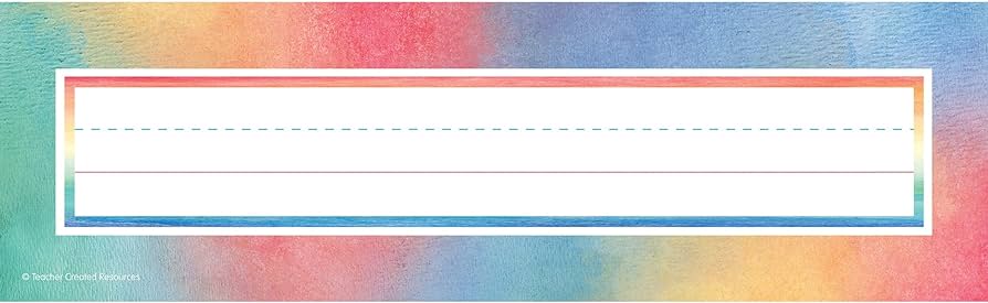 Name Plate Watercolor [pk-36] – Humacao School Supply