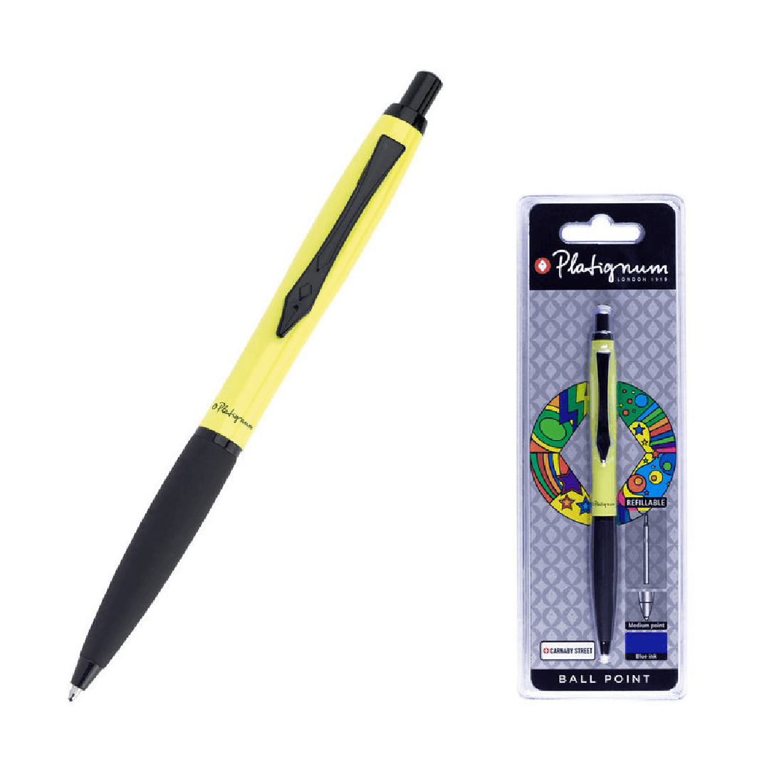 Ball Pen w/refill Yellow – Humacao School Supply