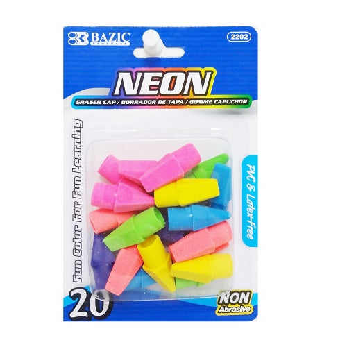 Neon Eraser Top [pk-20] – Humacao School Supply
