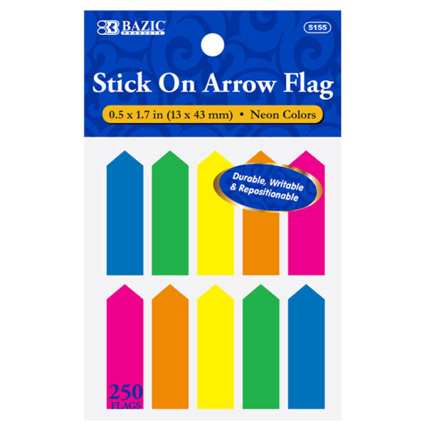 Stick On Arrow Flag Neon [250 Flags] – Humacao School Supply