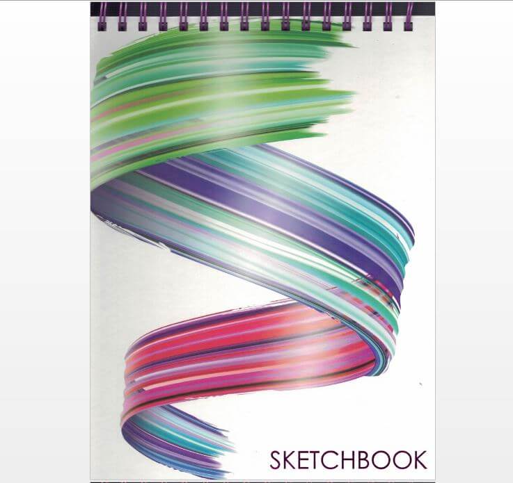 Sketchbook Spiral Colors 9" x 11" [Hard Cover] – Humacao School Supply