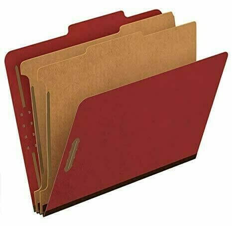Partition Folder Letter 2p Red – Humacao School Supply