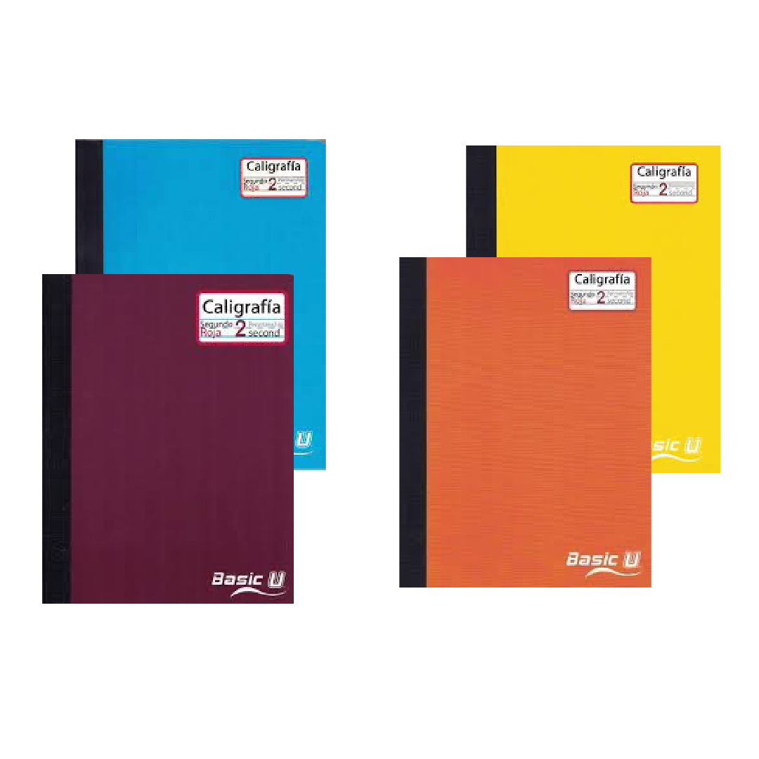 Libreta Caligrafía Second Basic-U [200 pags] – Humacao School Supply